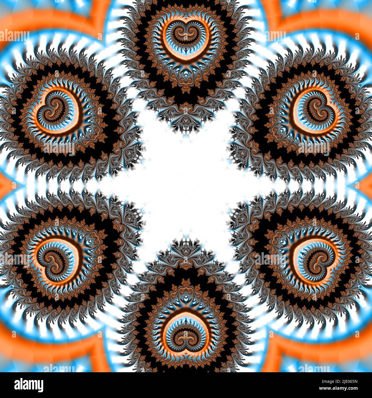 Abstract Computer generated Fractal design. A fractal is a never-ending ...