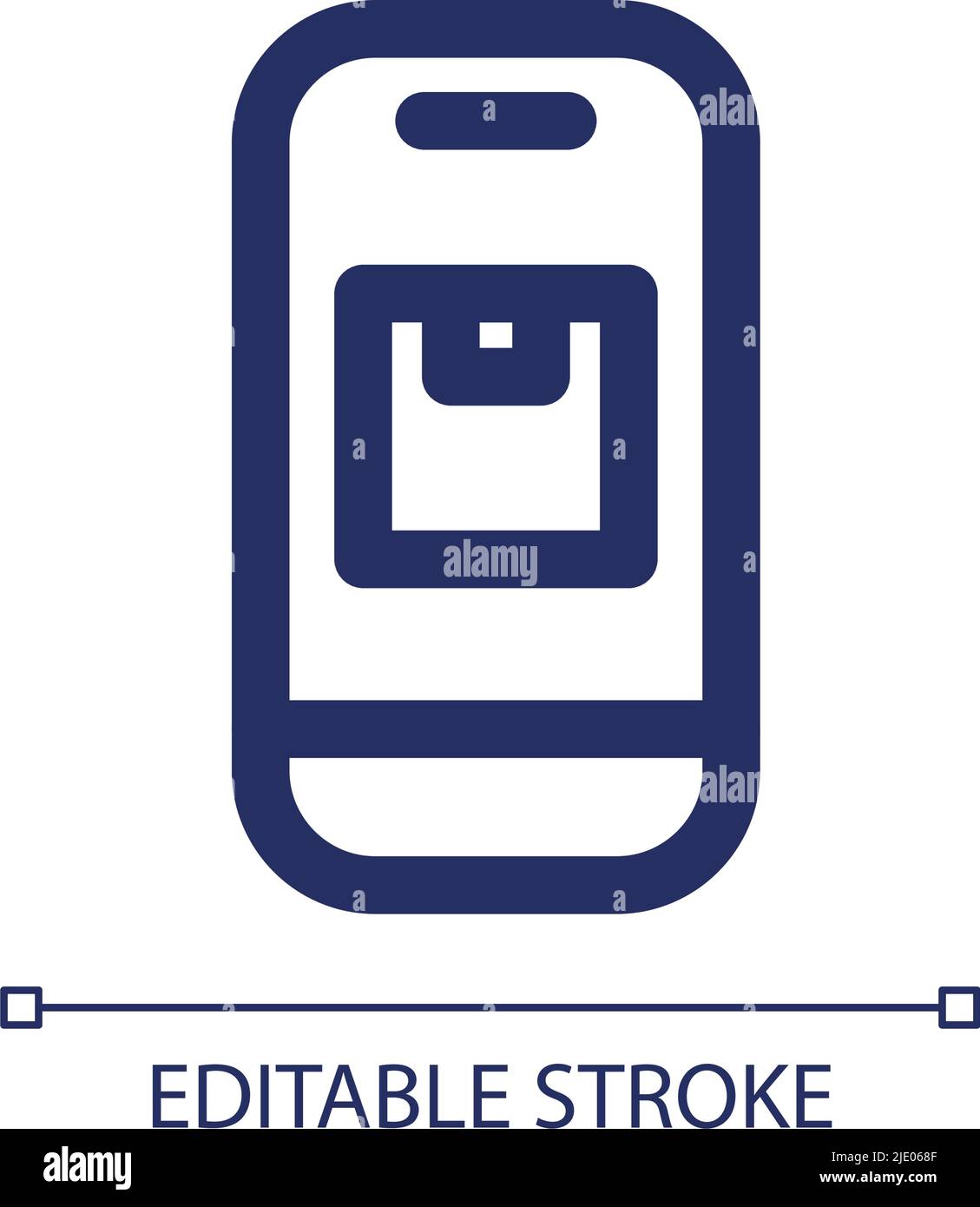 Parcel tracking app linear ui icon Stock Vector Image & Art - Alamy