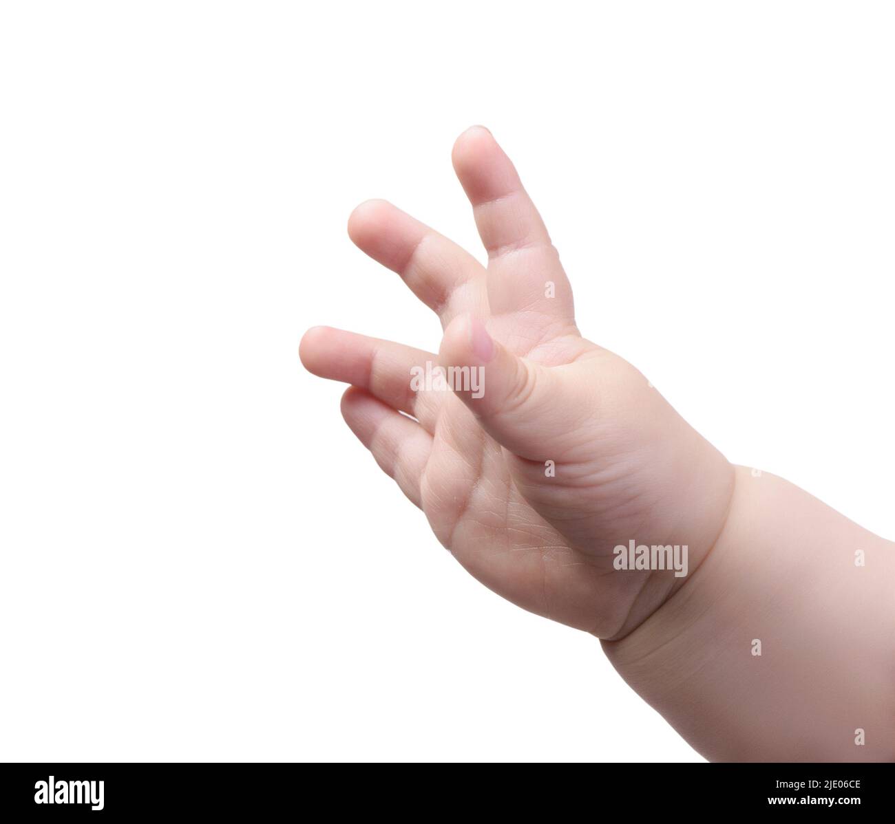 Small baby hand isolated on the white background Stock Photo - Alamy
