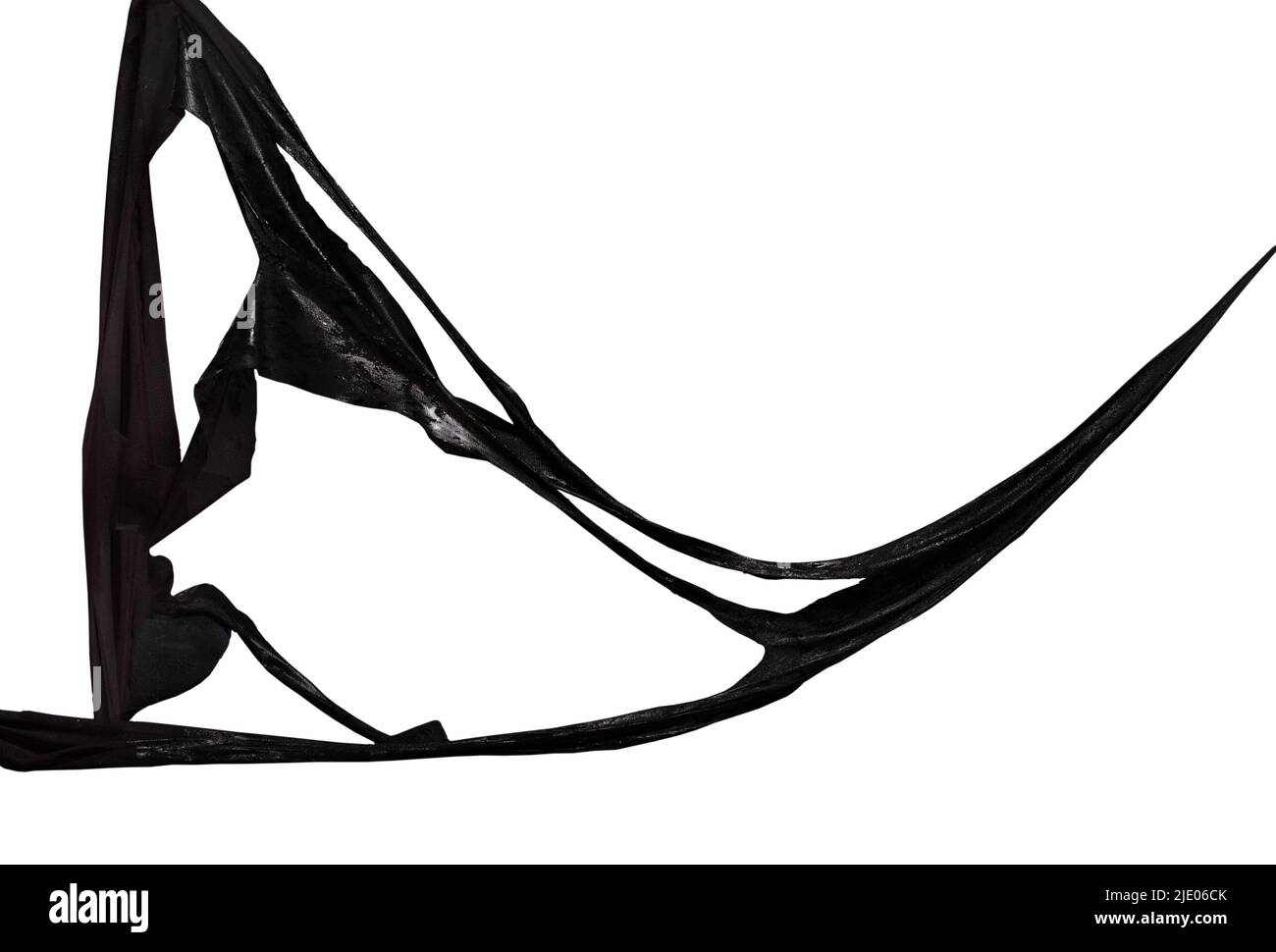 Black textile, sticky slime isolated on white background Stock Photo ...