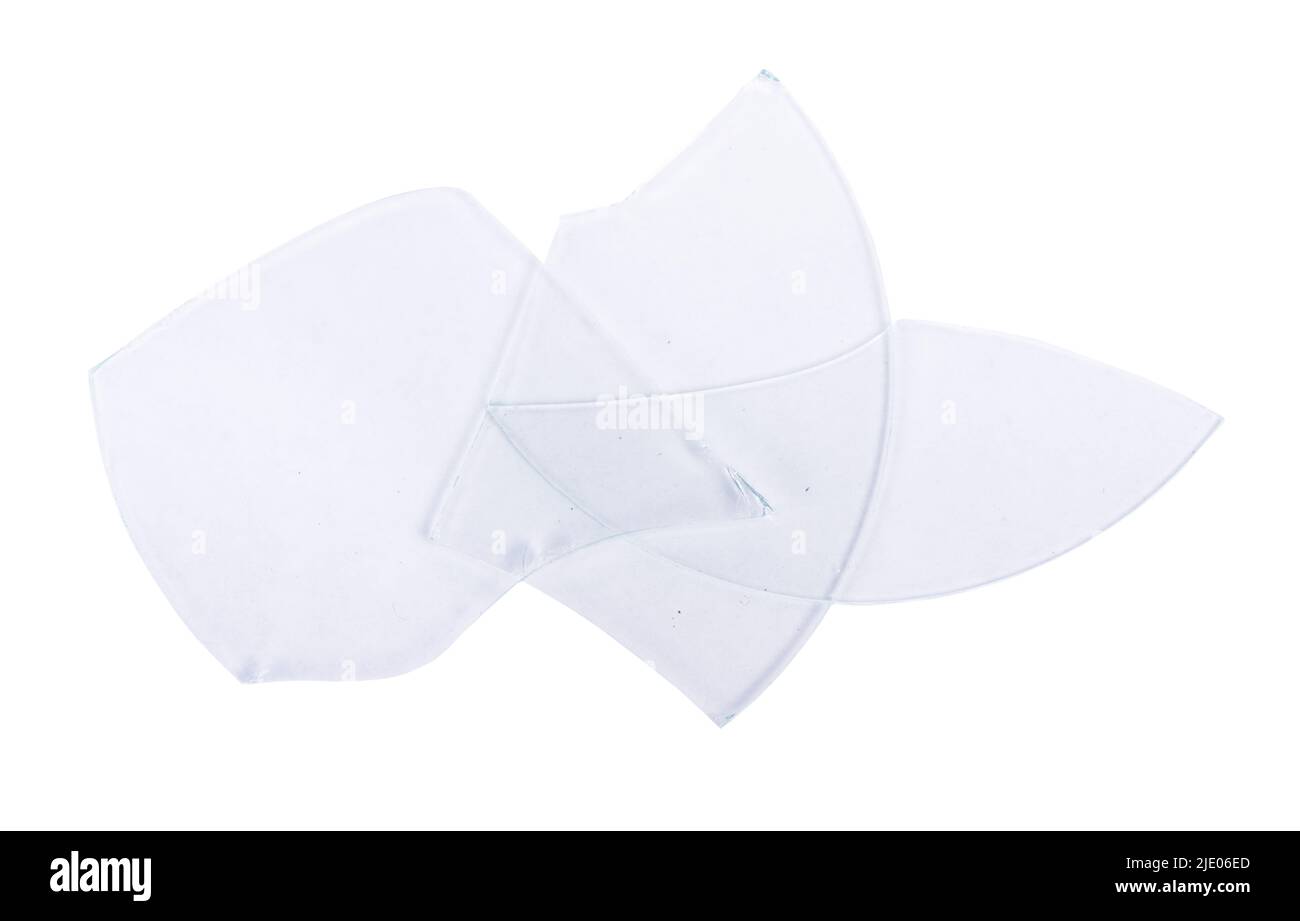 Broken glass shards Cut Out Stock Images & Pictures - Alamy