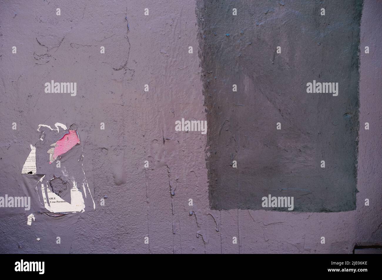 Traditional old painted walls in France Stock Photo - Alamy