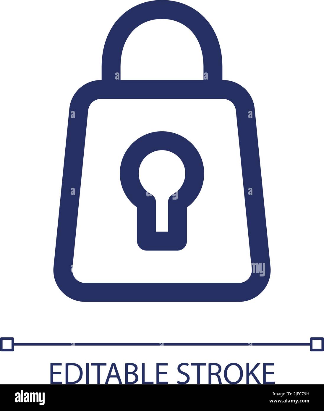 Lock linear ui icon Stock Vector Image & Art - Alamy