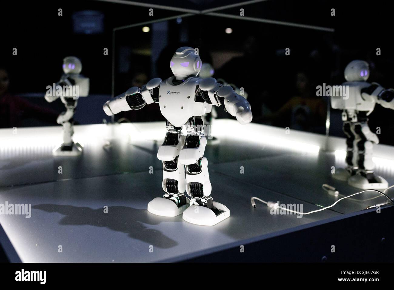 Robot Festival - robot UBITECH at the exhibition stand. Almaty ...