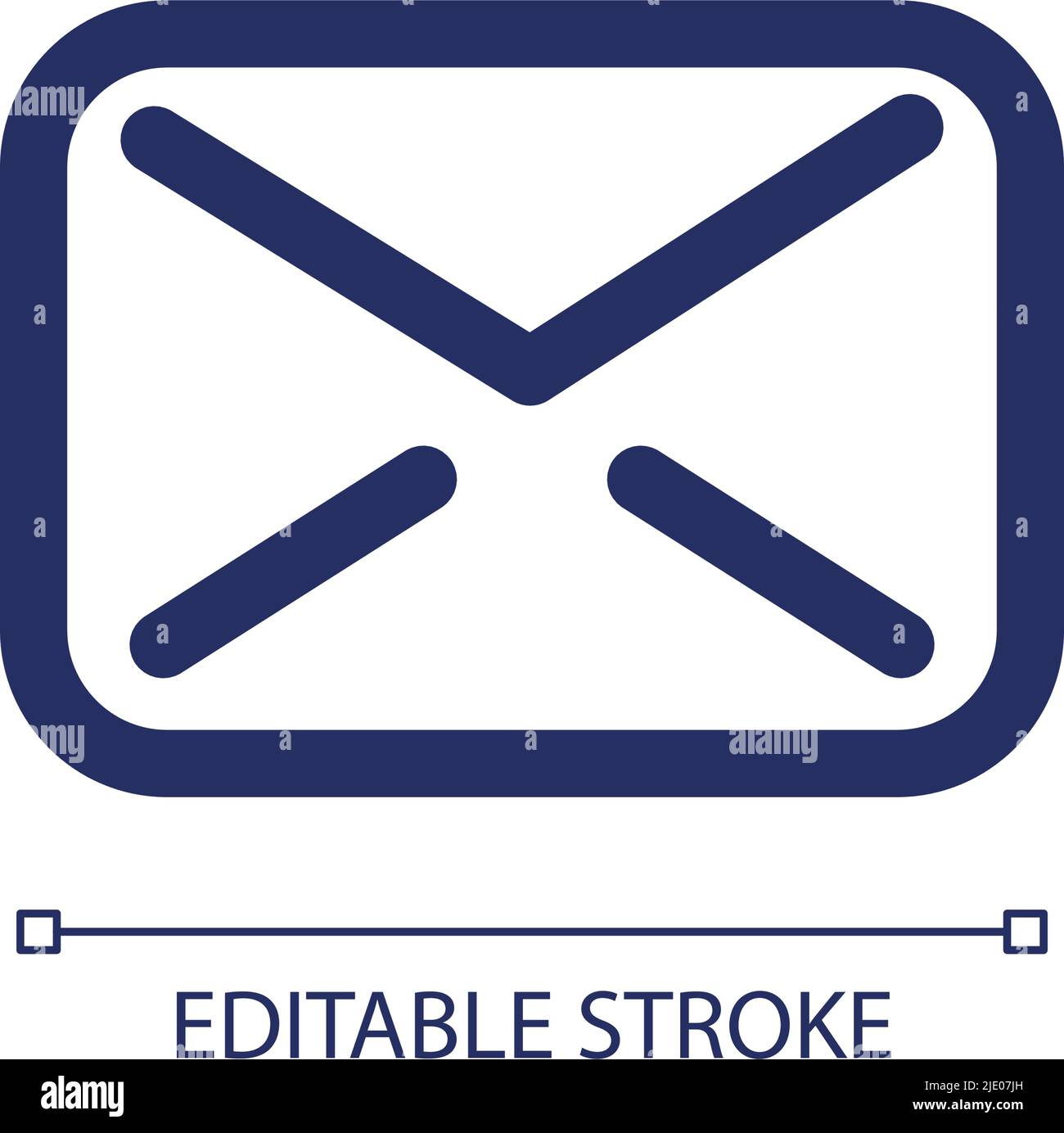 Letter linear ui icon Stock Vector Image & Art - Alamy