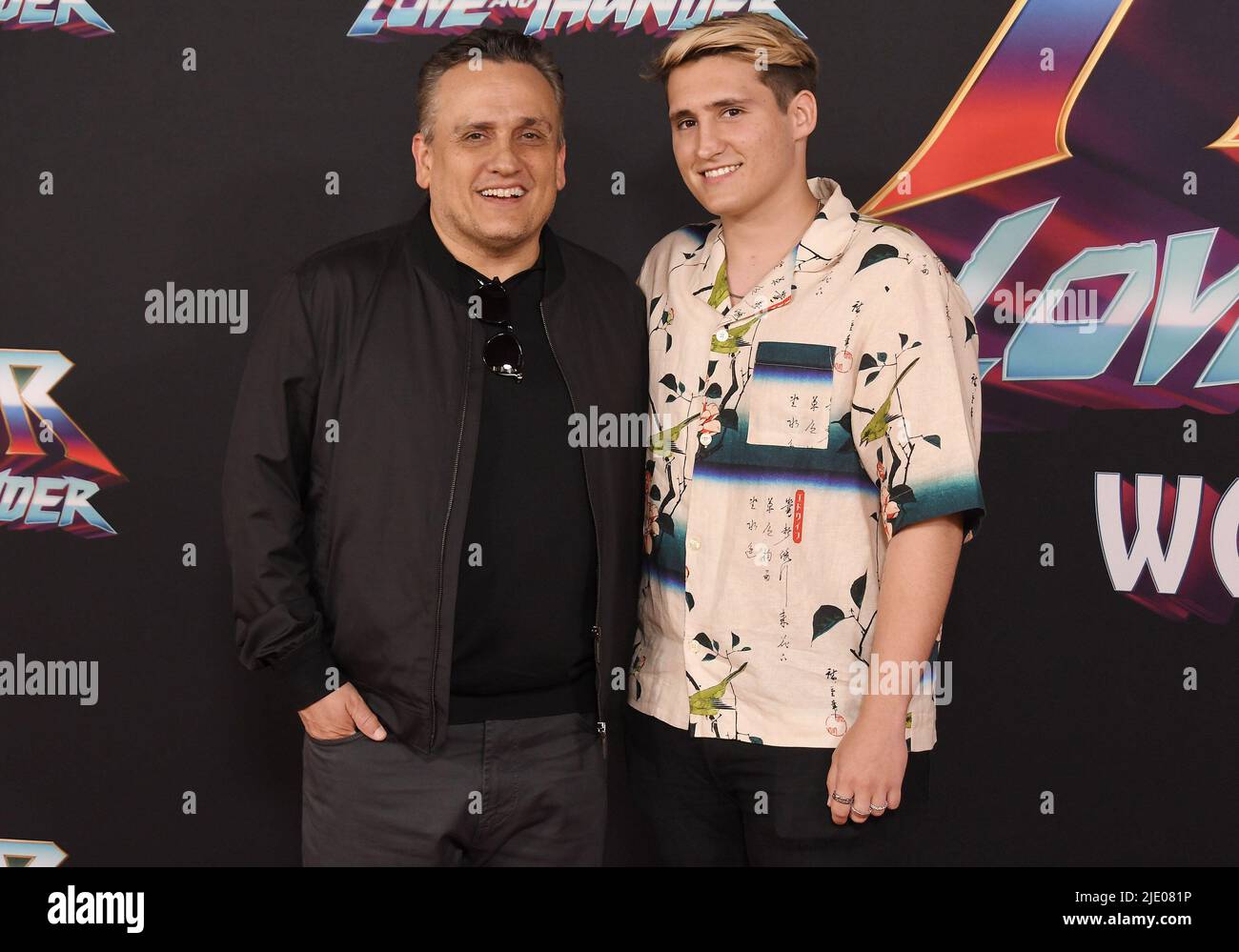 California, US, 23/06/2022, (L-R) Joe Russo and Son arrives at Marvel ...