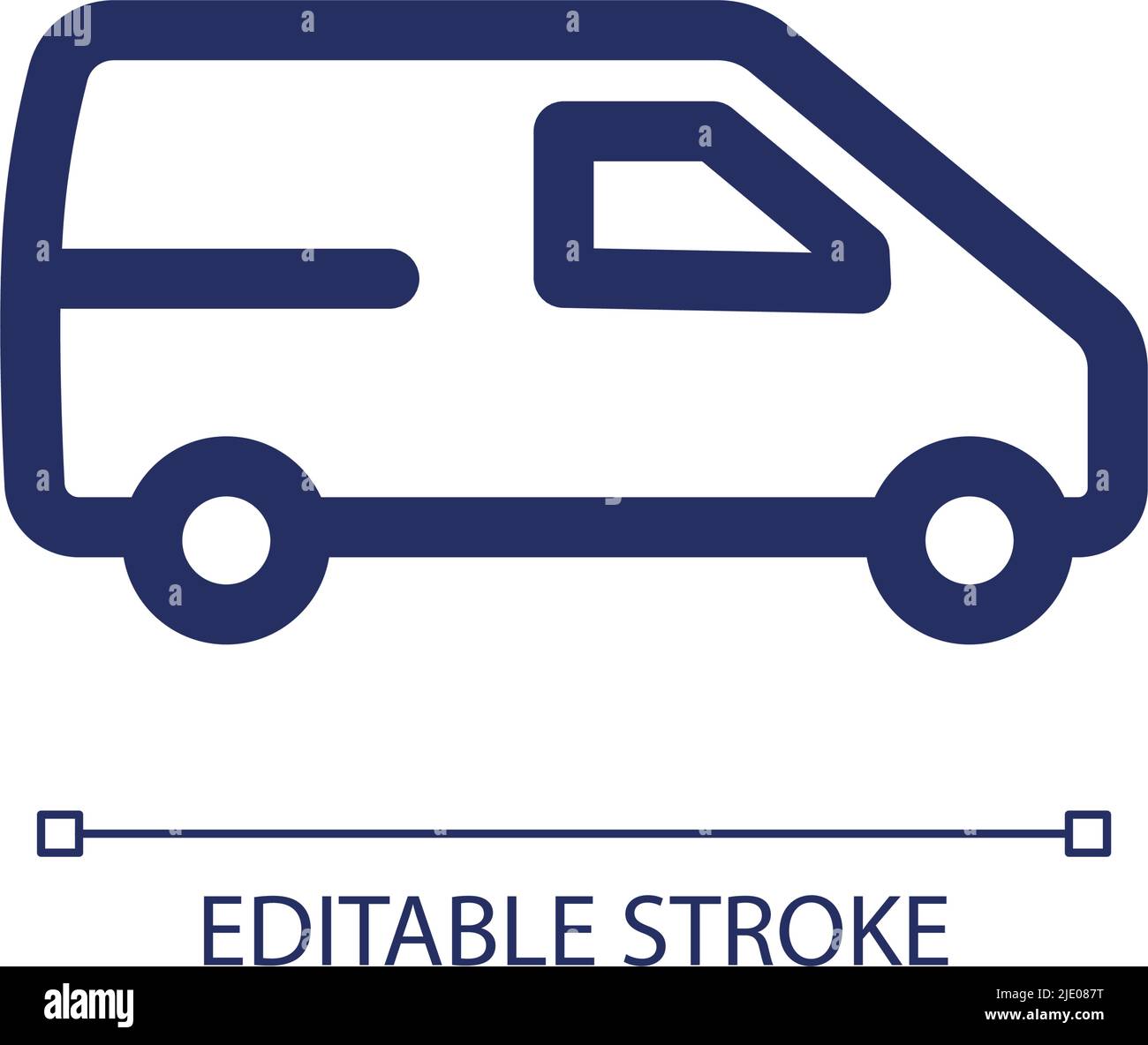 Delivery van linear ui icon Stock Vector Image & Art - Alamy