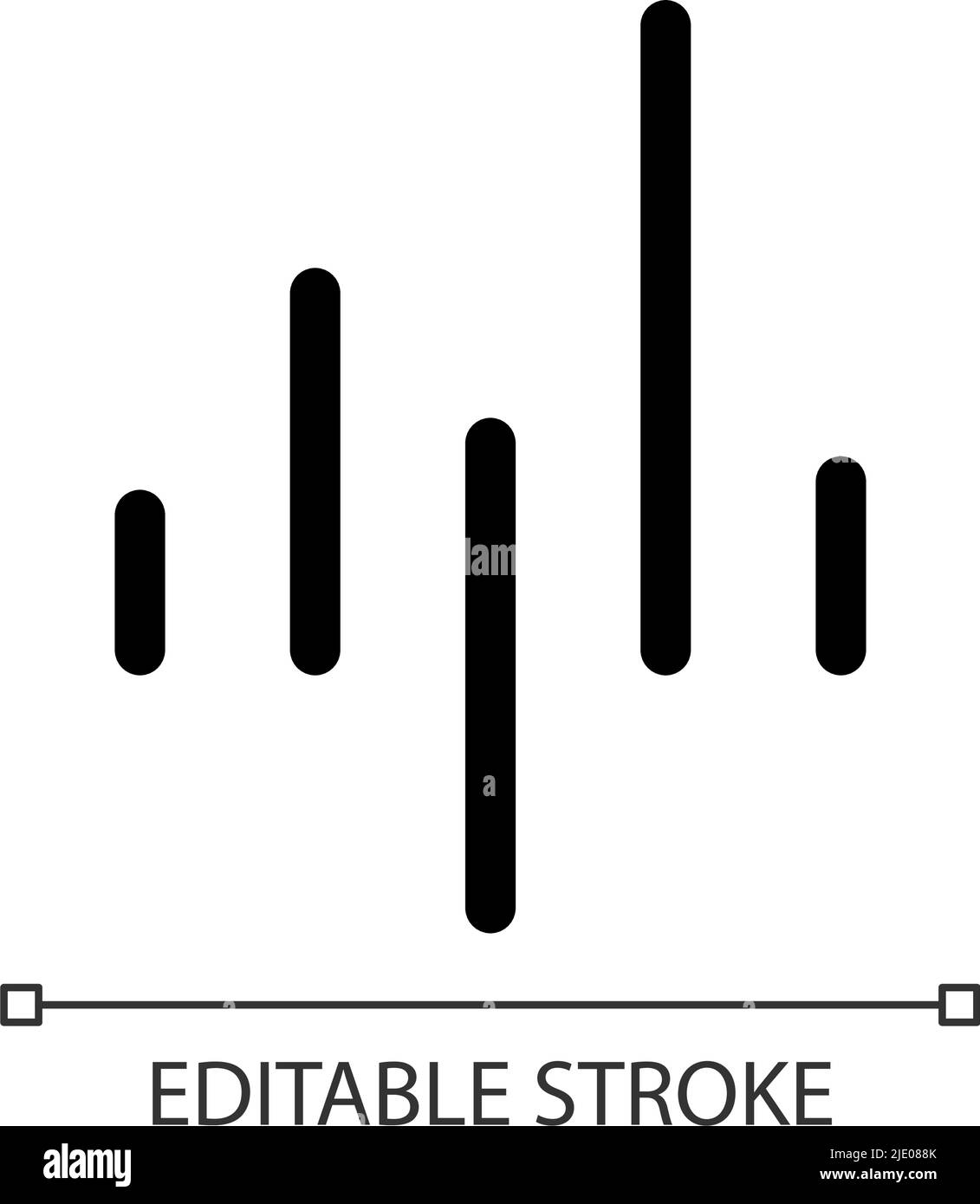 Media player equalizer white linear ui icon Stock Vector Image & Art ...