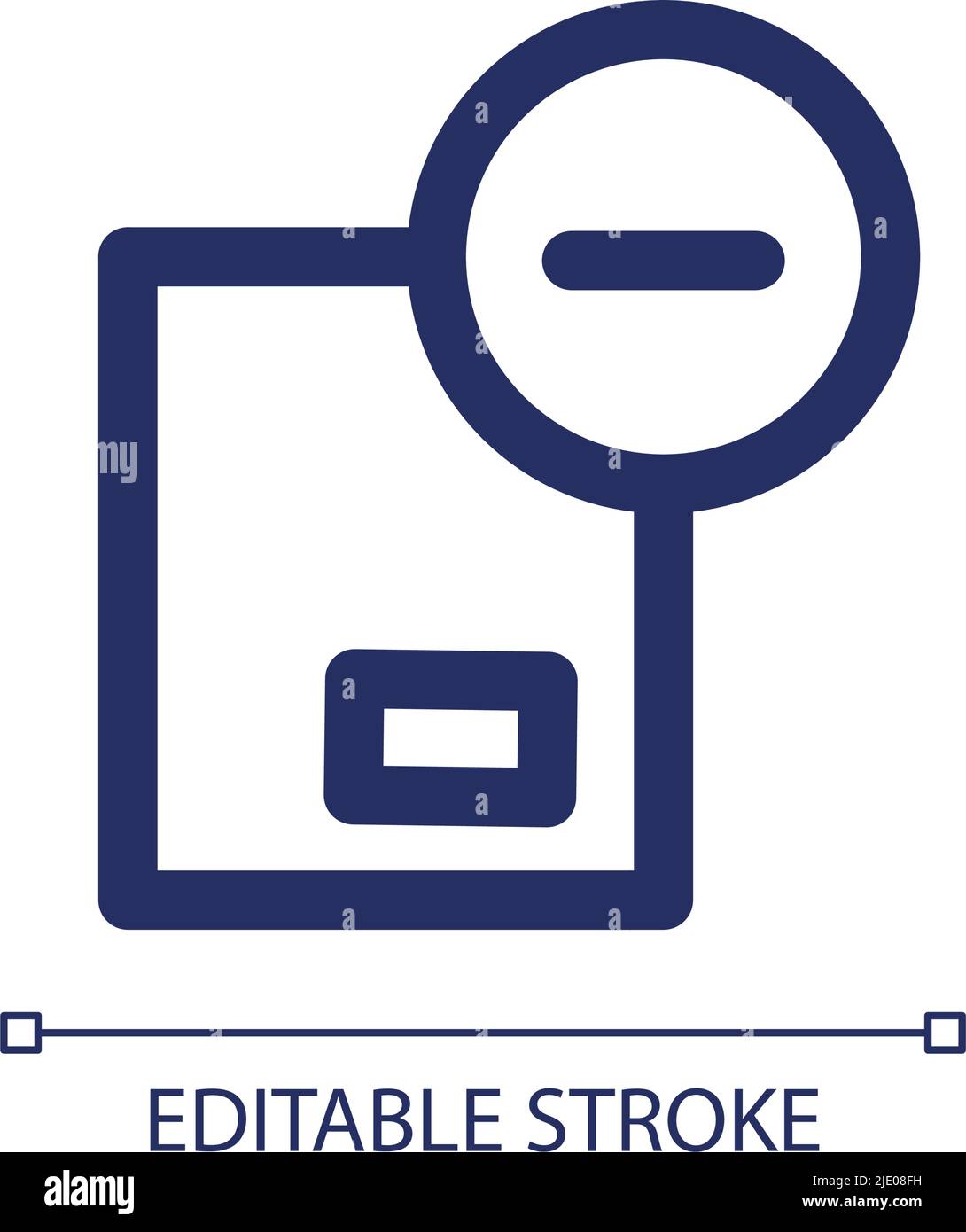 Remove service icon outline Cut Out Stock Images & Pictures - Alamy