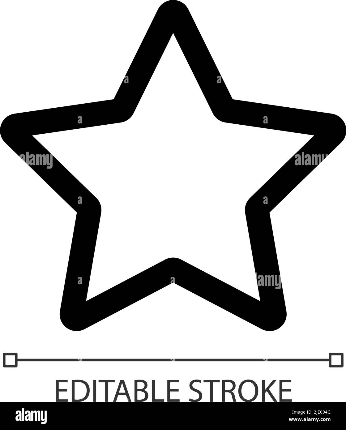Favourites White Linear Ui Icon Stock Vector Image And Art Alamy