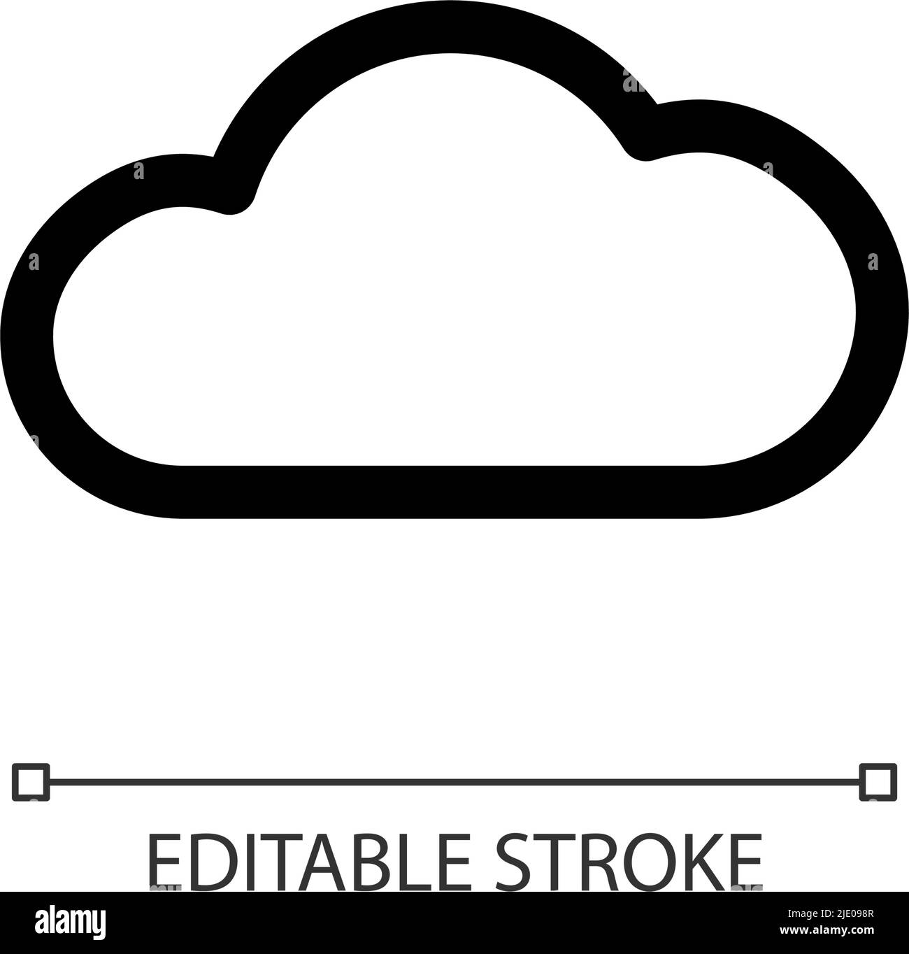 Cloud white linear ui icon Stock Vector Image & Art - Alamy
