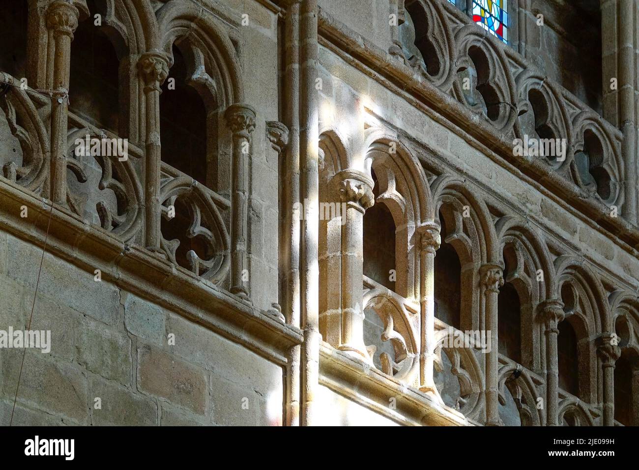 Gothic cathedral Saint-Tugdual de Treguier, today Basilique mineur ...