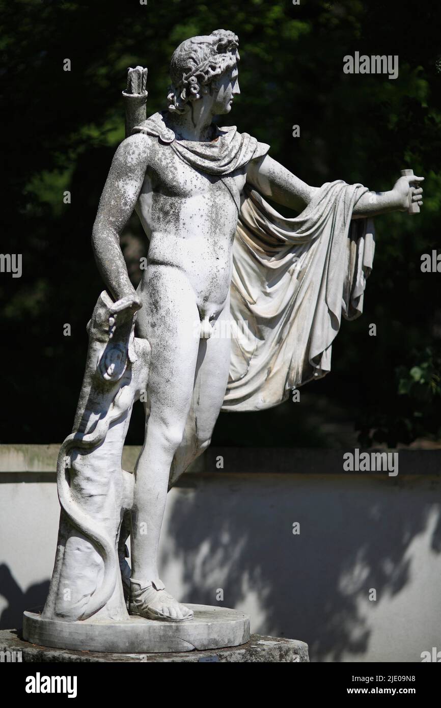 Marble statue of Apollo from Belvedere, Municipal Lapidarium, State ...