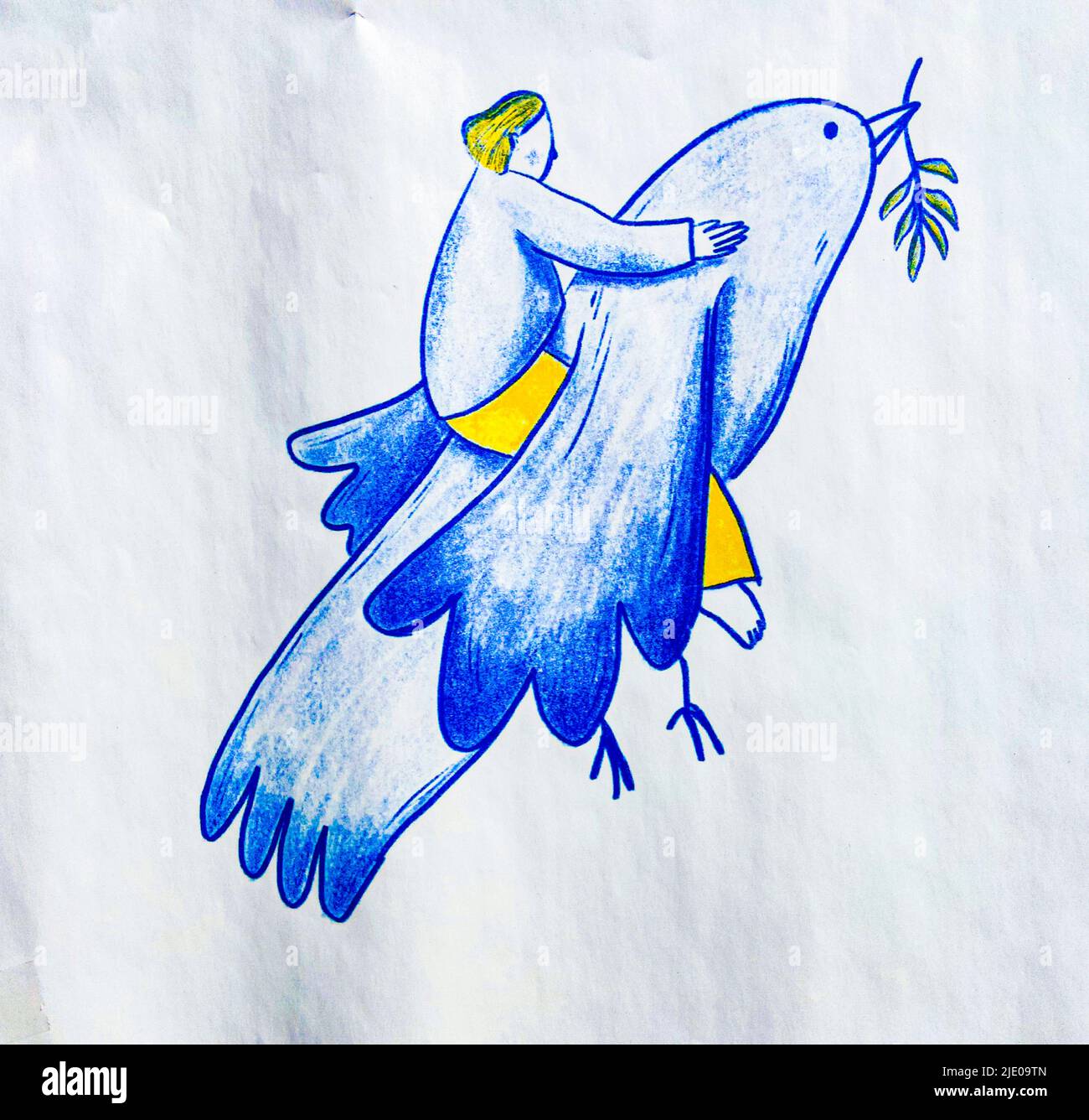 Child war drawing hi-res stock photography and images - Alamy