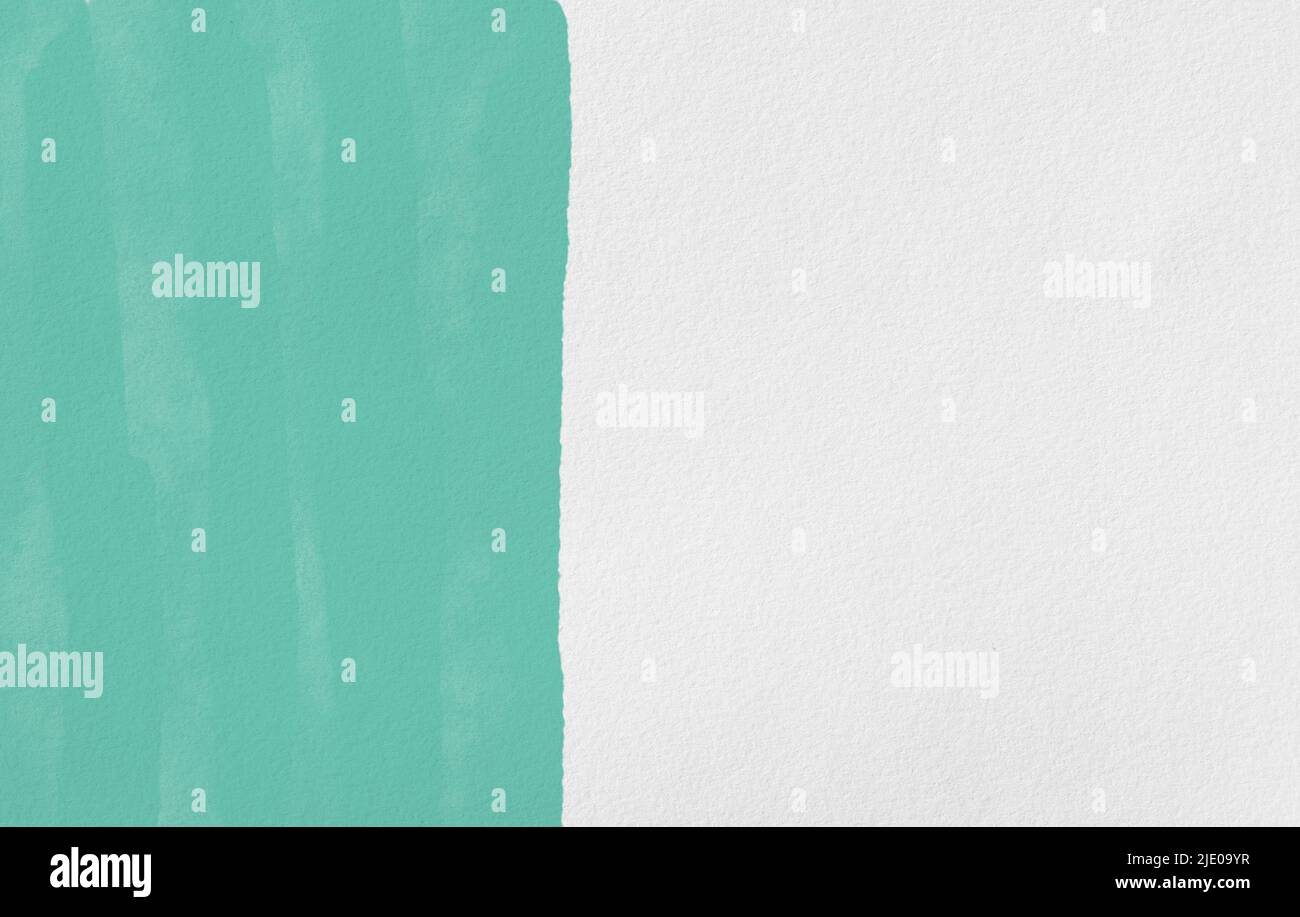 Abstract pastel blue green watercolor on grain paper. Watercolor brush ...