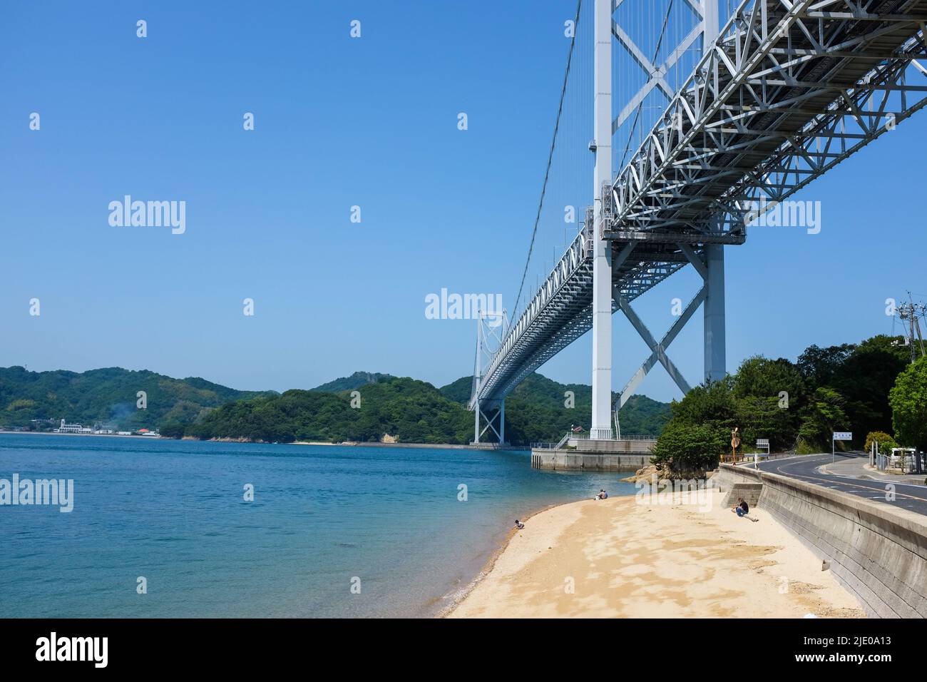 Innoshima Bridge between Mukai Island (Mukaishima) and Inno Island ...
