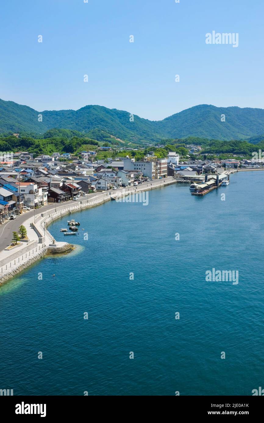The town of Setodacho-setoda on Ikuchi Island (Ikuchijima) in Japan's ...