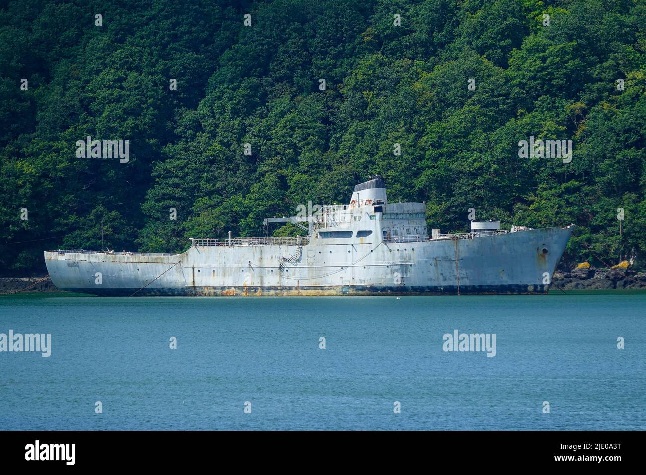 Former patrol boat Albastros, French Navy ship graveyard, Cimetiere des ...