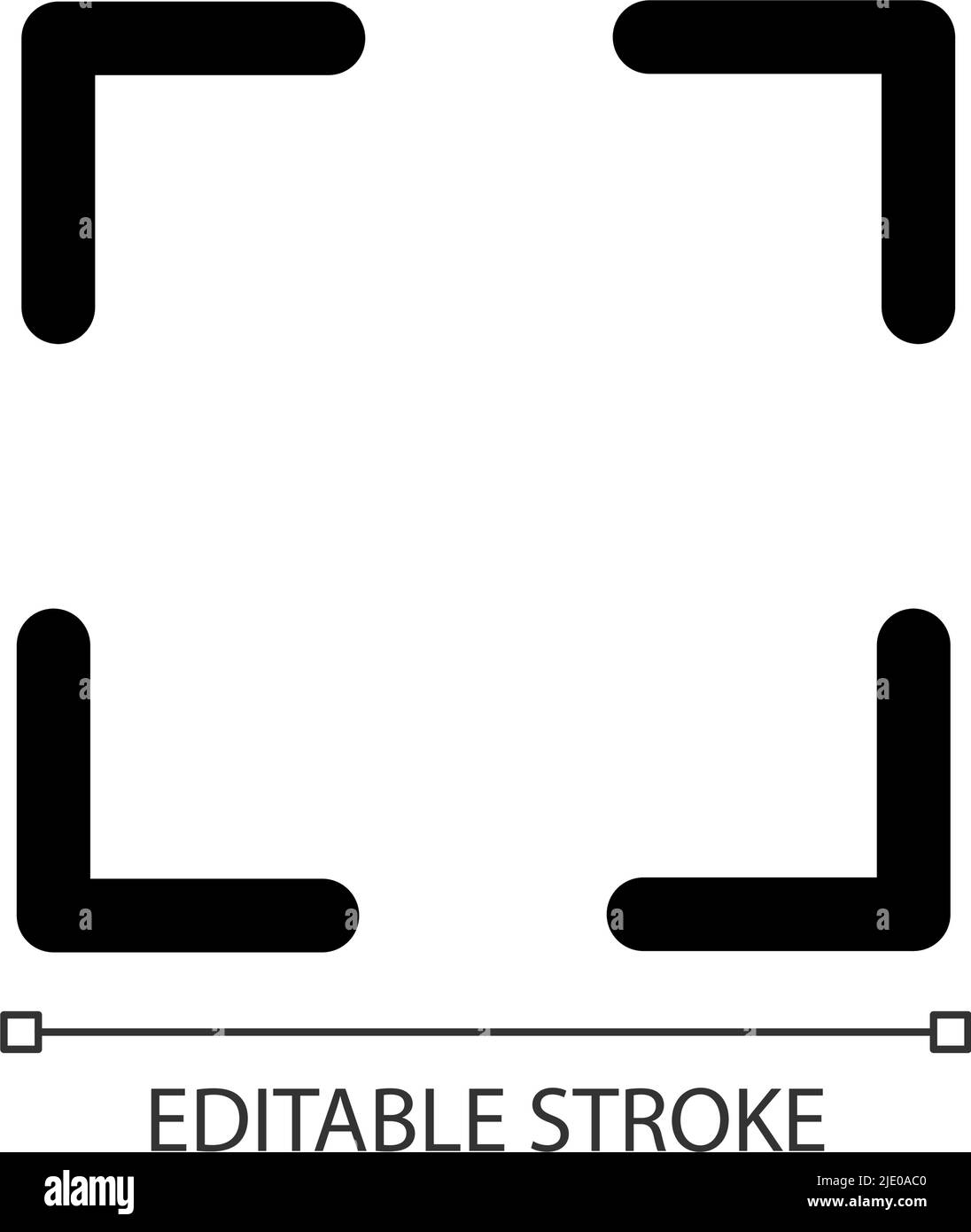 Full screen mode white linear ui icon Stock Vector Image & Art - Alamy