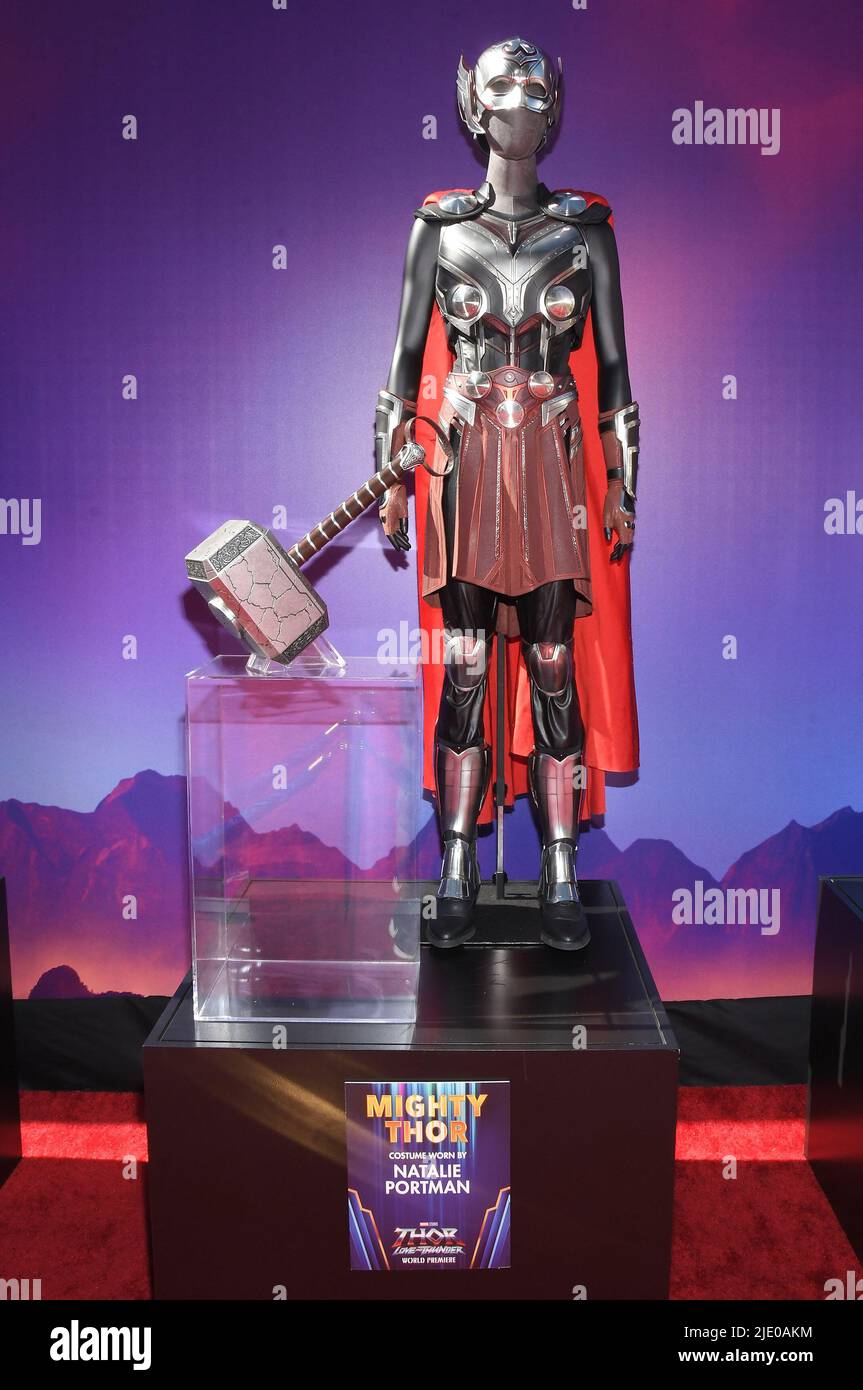 Los Angeles, USA. 23rd June, 2022. Costumes from the movie at Marvel ...