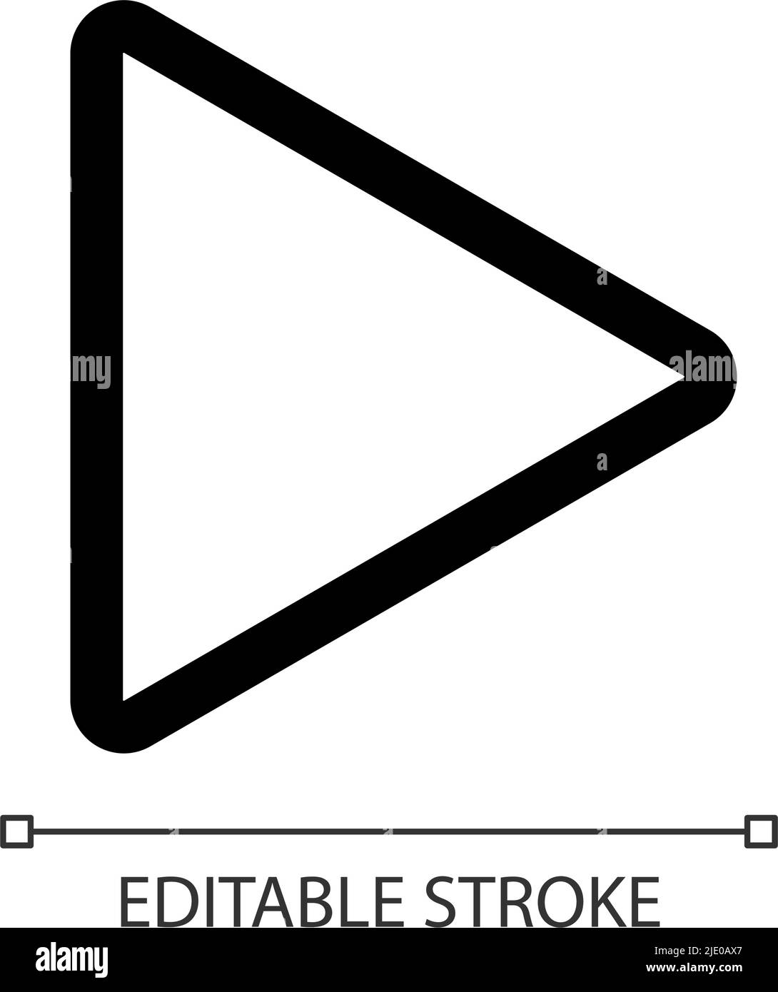 Play button white linear ui icon Stock Vector Image & Art - Alamy