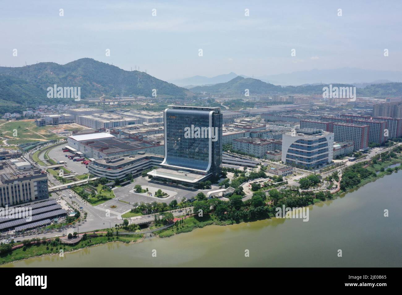 Ningde. 24th June, 2022. Aerial photo taken on June 24, 2022 shows the ...
