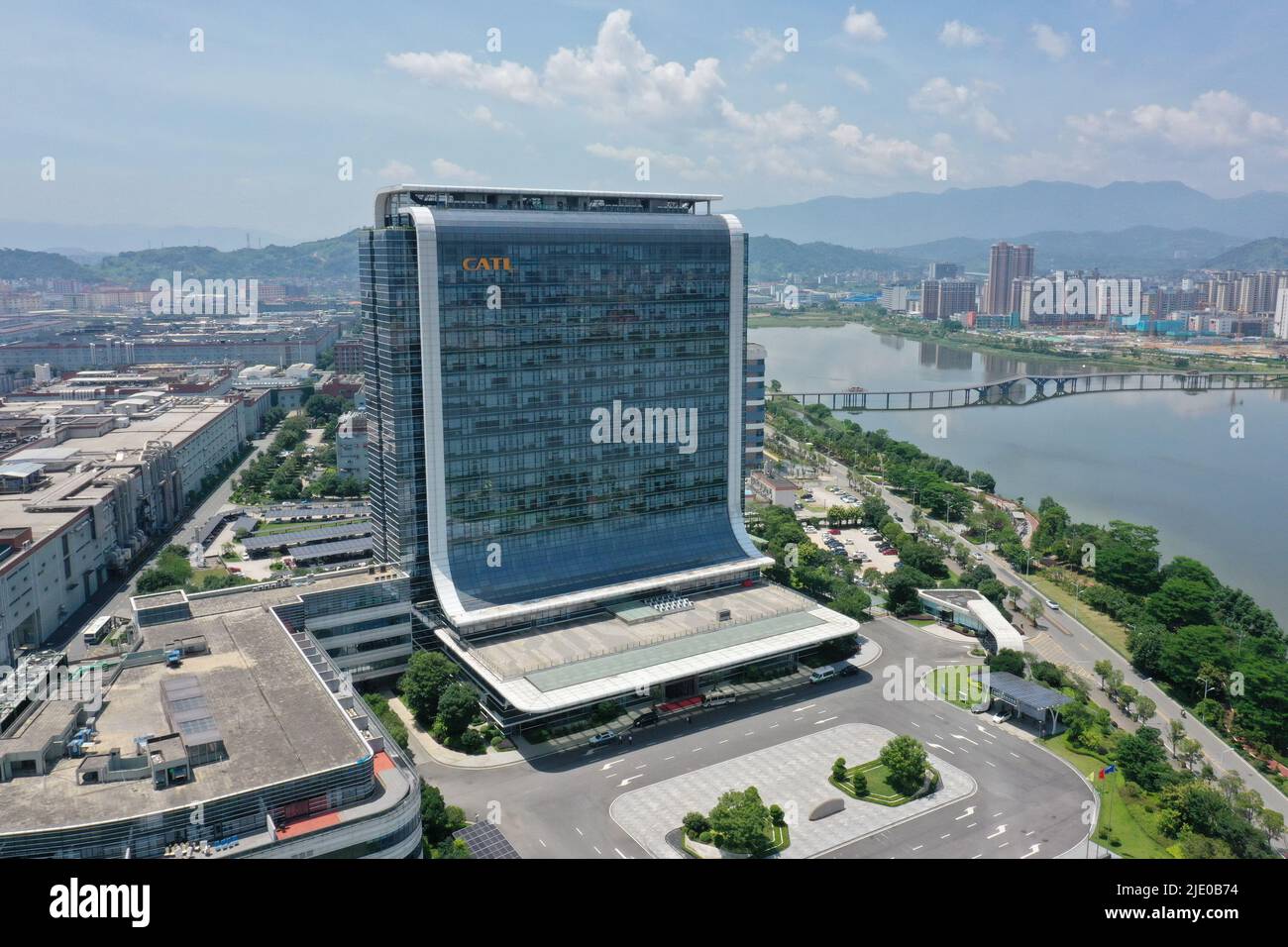 Ningde. 24th June, 2022. Aerial photo taken on June 24, 2022 shows the ...