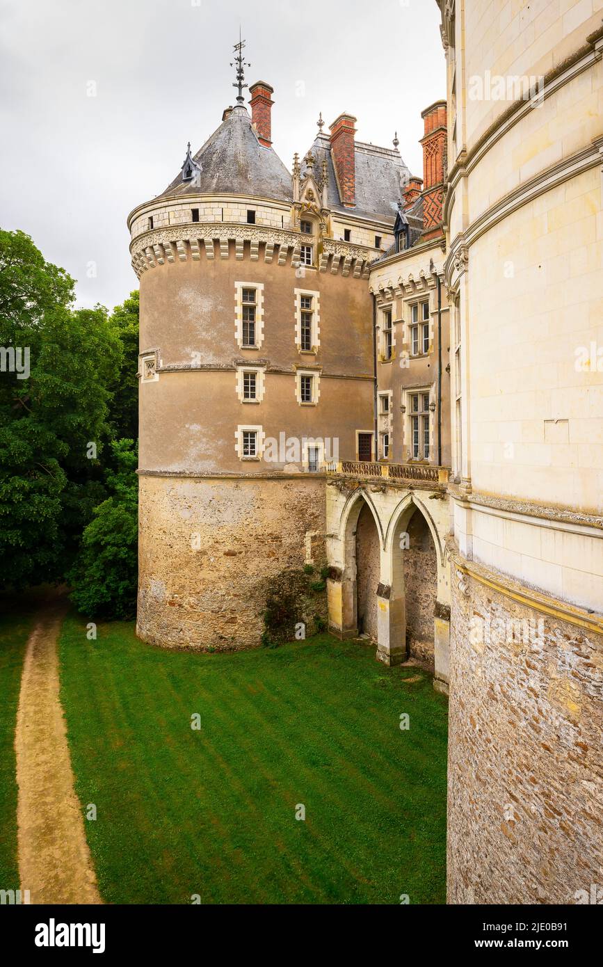 Le Lude, castle, château, commune of Le Lude, Sarthe department, region ...