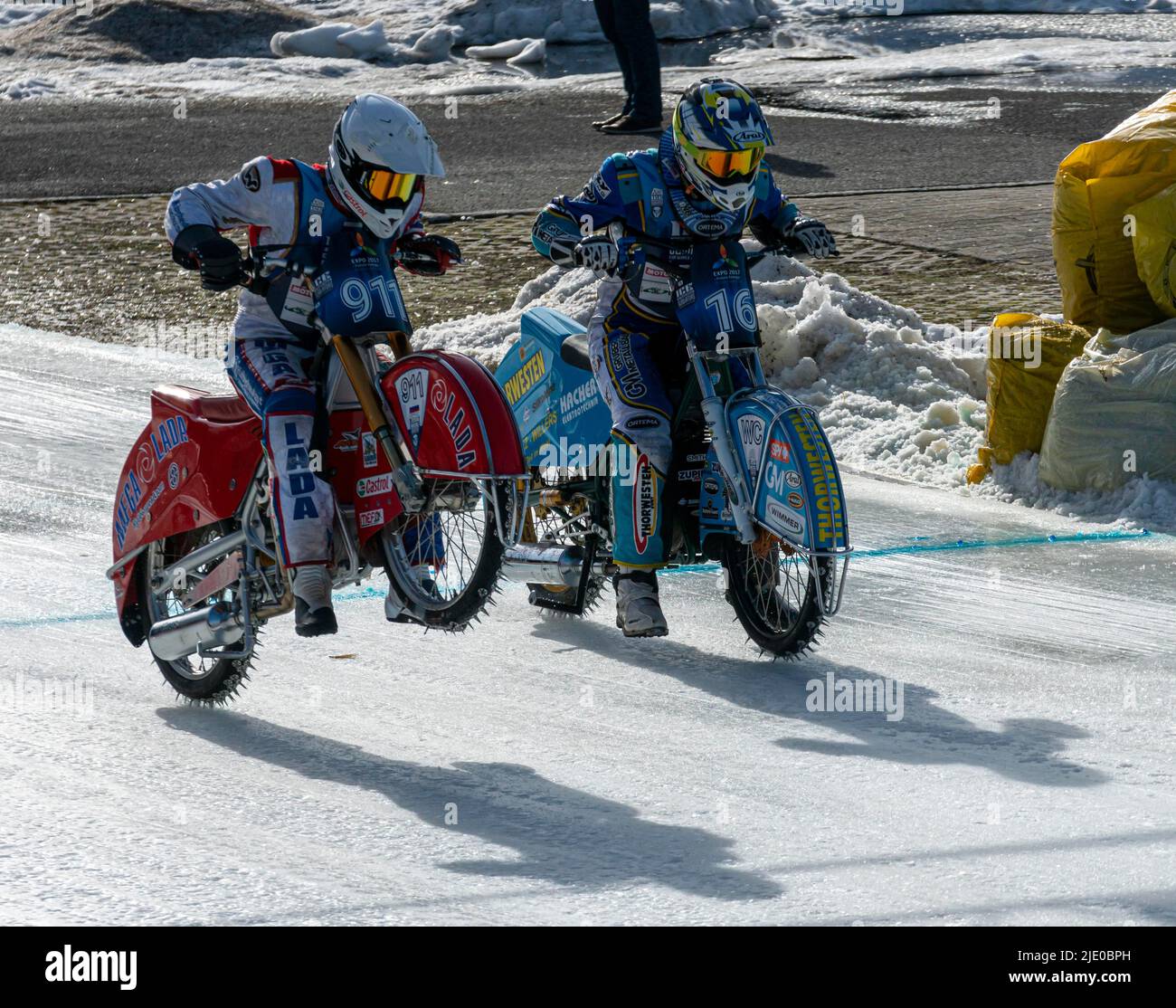 Ice Speedway Event, Hans Dohm Eisstadion, Wilmersdorf, Berlin, Germany ...