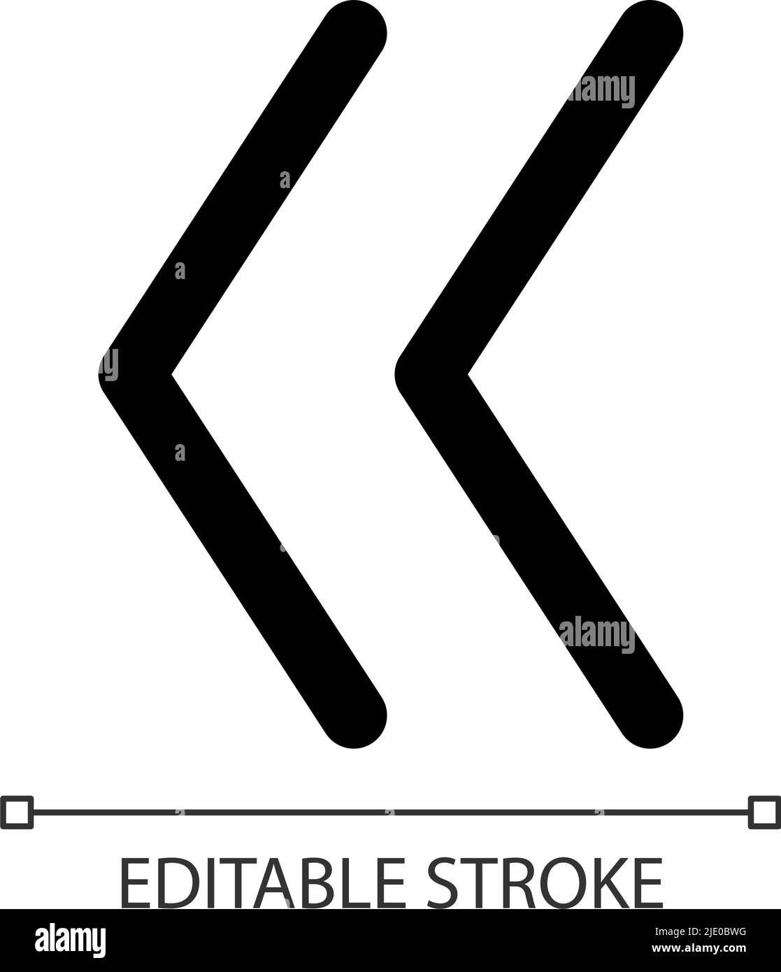 Skip to start white linear ui icon Stock Vector Image & Art - Alamy