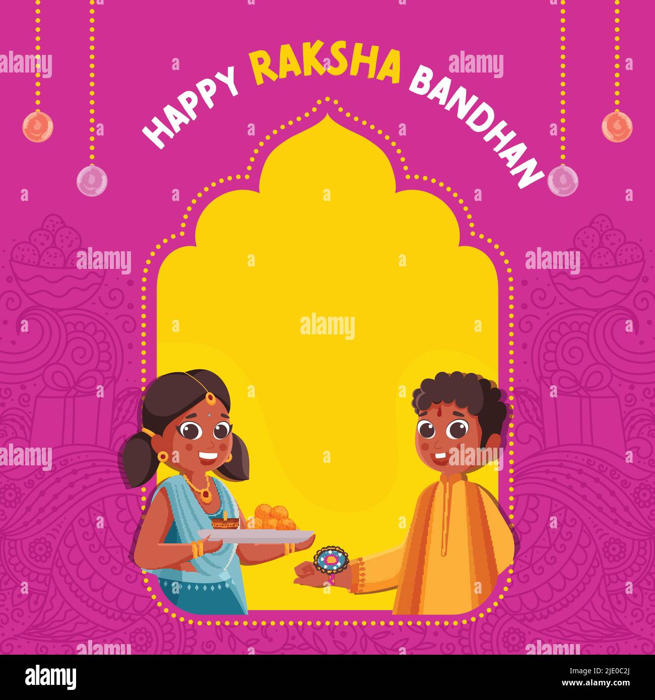Happy raksha bandhan vector vectors hi-res stock photography and images ...