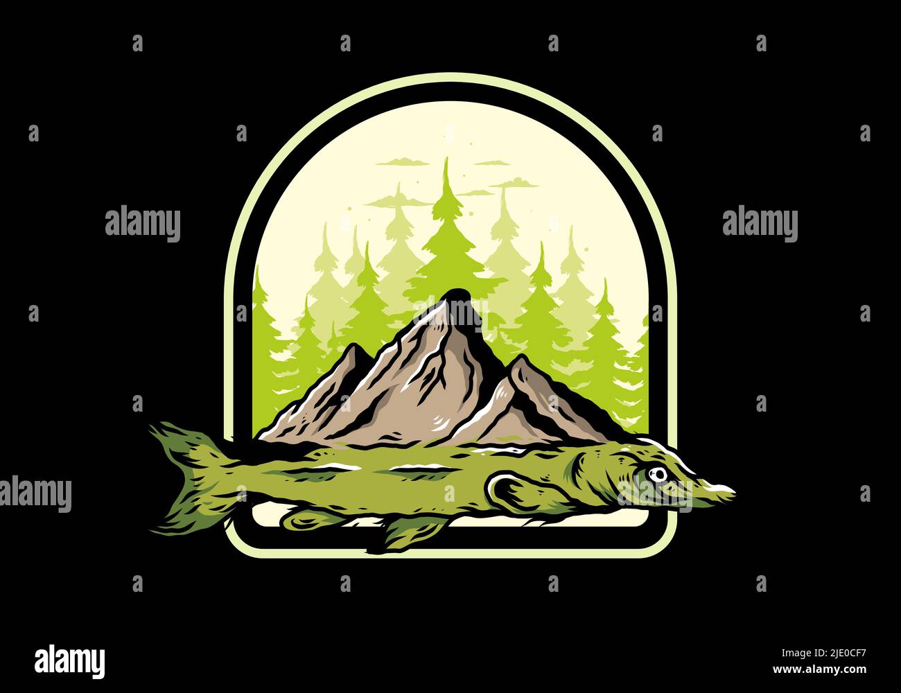 Arapaima fishing Stock Vector Images - Alamy