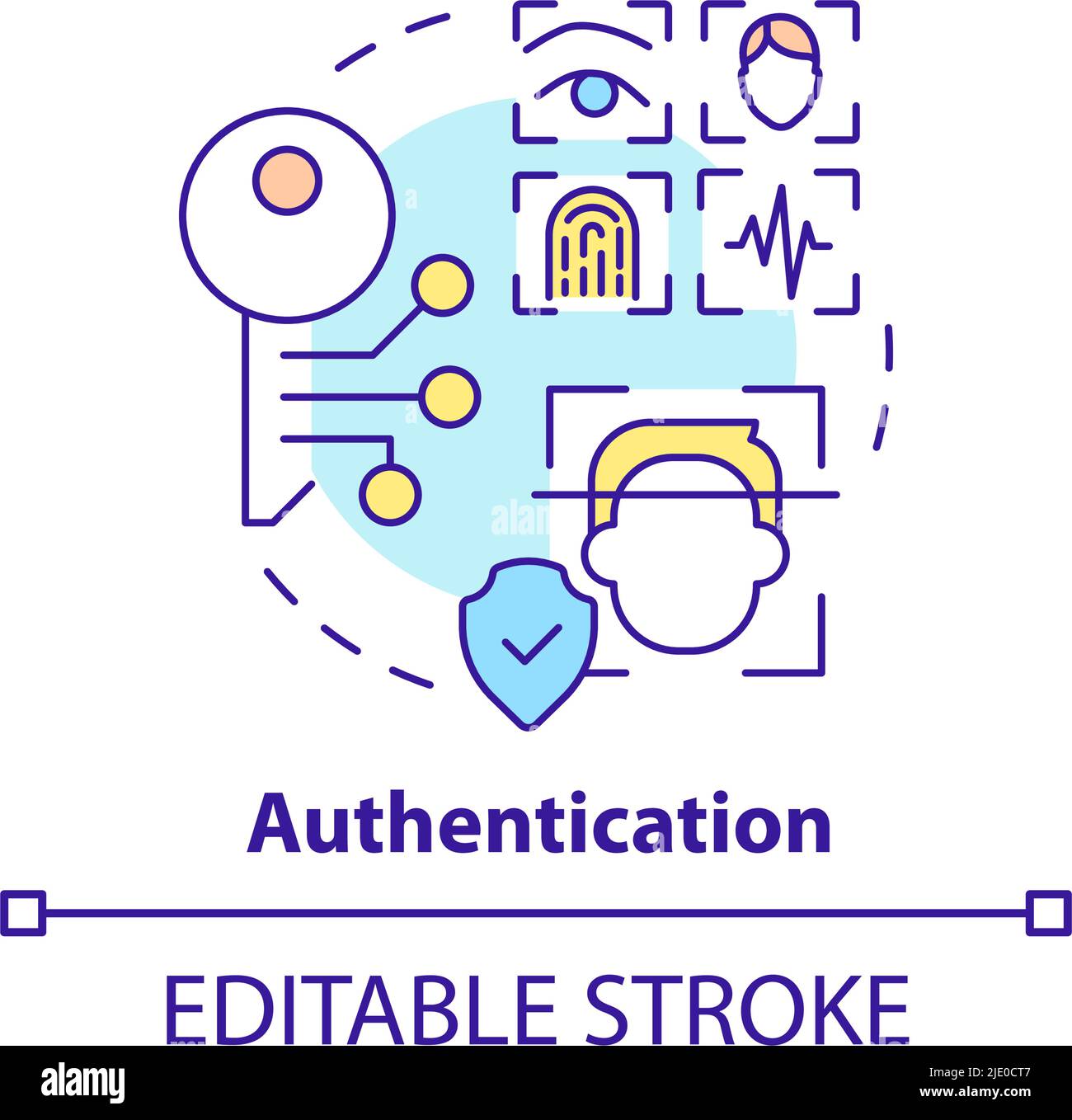 Authentication concept icon Stock Vector Image & Art - Alamy