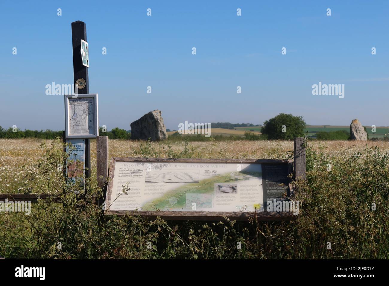 The Longstones. Adam and Eve stones. Beckhampton Avenue. Avebury ...