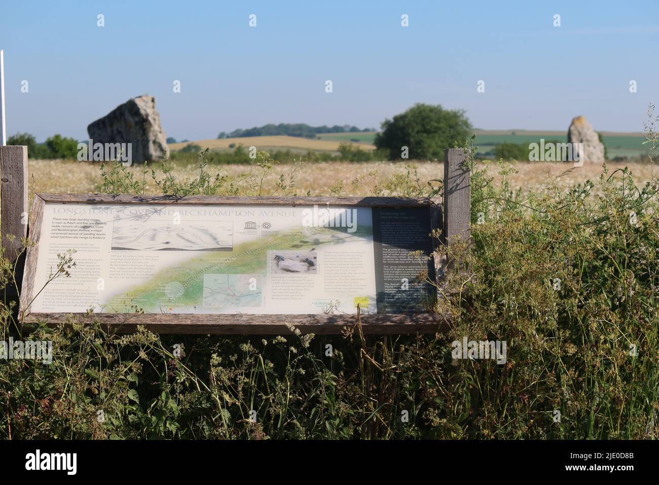 The Longstones. Adam and Eve stones. Beckhampton Avenue. Avebury ...