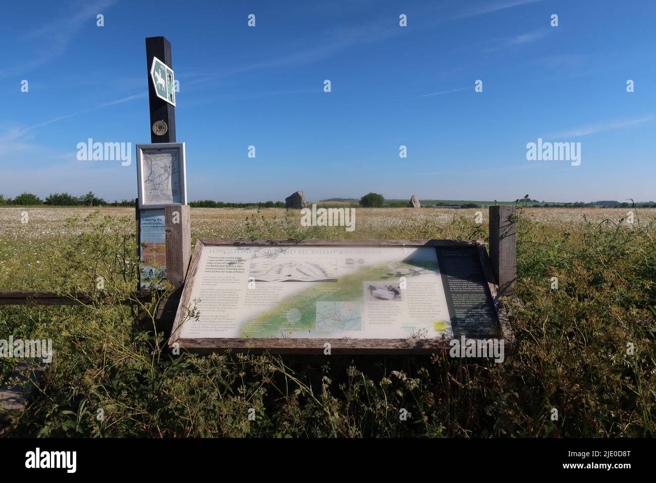 The Longstones. Adam and Eve stones. Beckhampton Avenue. Avebury ...