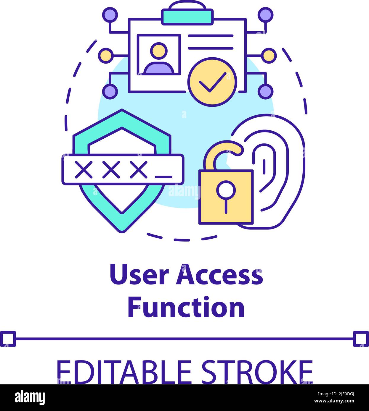 User access function concept icon Stock Vector Image & Art - Alamy