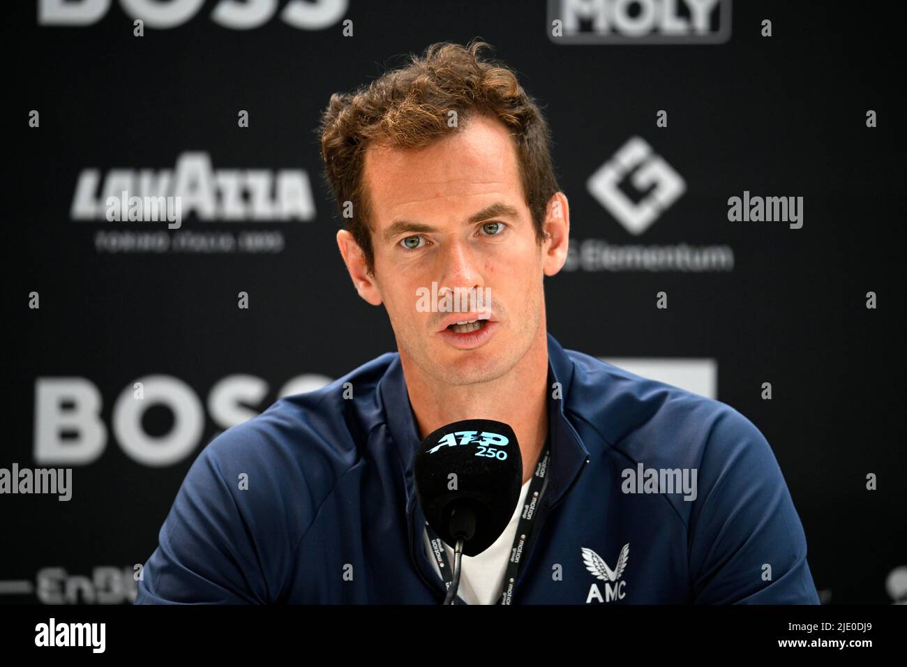 Tennis, Wimbledon winner Andy Murray (GBR) in interview, BOSS Open ...