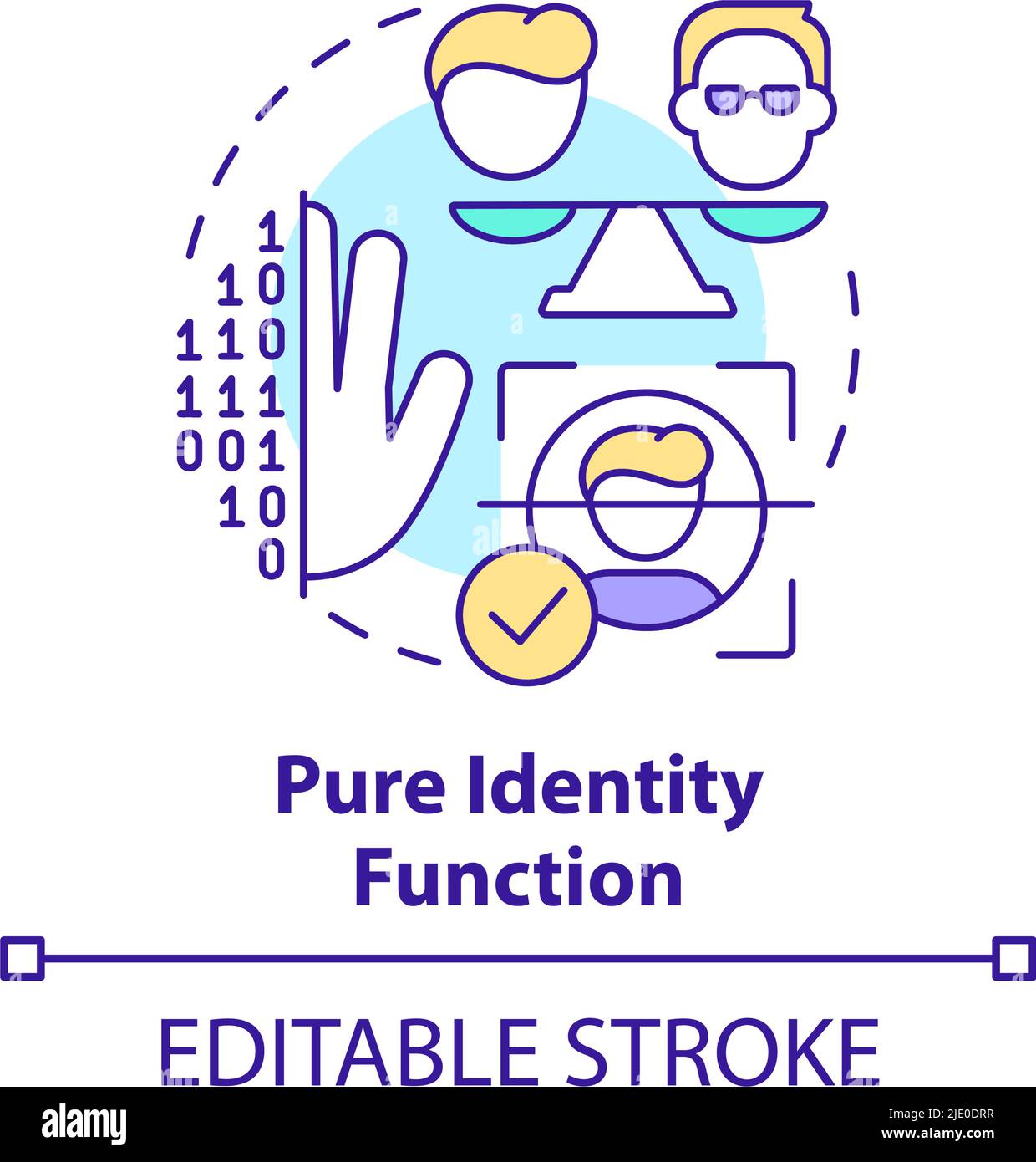Pure identity function concept icon Stock Vector Image & Art - Alamy