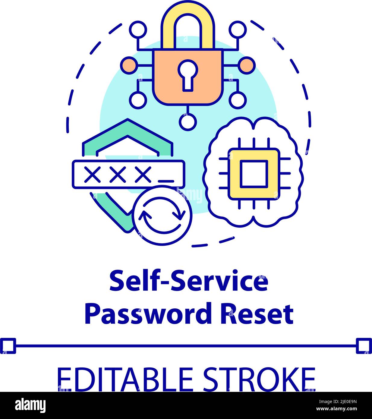 Self-service password reset concept icon Stock Vector Image & Art - Alamy Self-service password reset concept icon Stock Vector Image & Art - Alamy