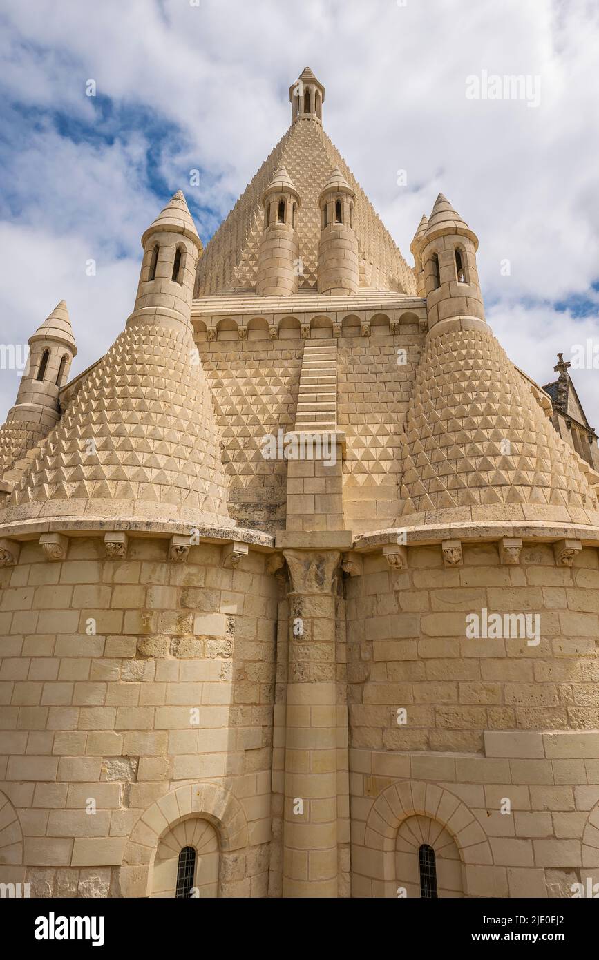 Roman kitchens building. The Royal Abbey of Our Lady of Fontevraud was ...
