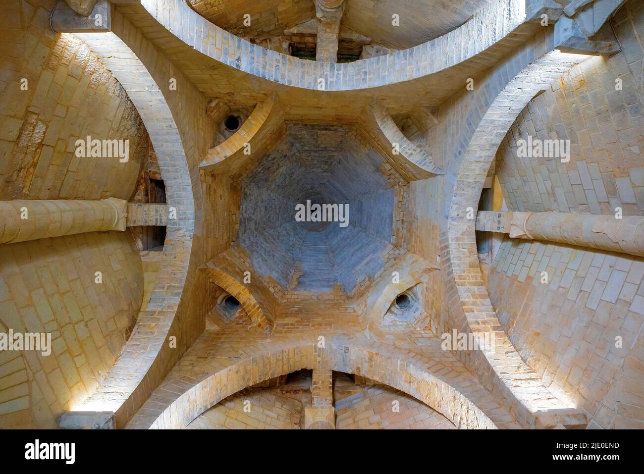 Roman kitchens building. The Royal Abbey of Our Lady of Fontevraud was ...