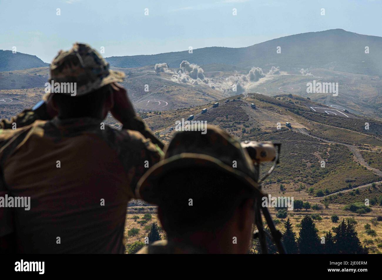 June 9, 2022 - Izmir, Turkey - U.S. Marines assigned to Weapons Platoon ...