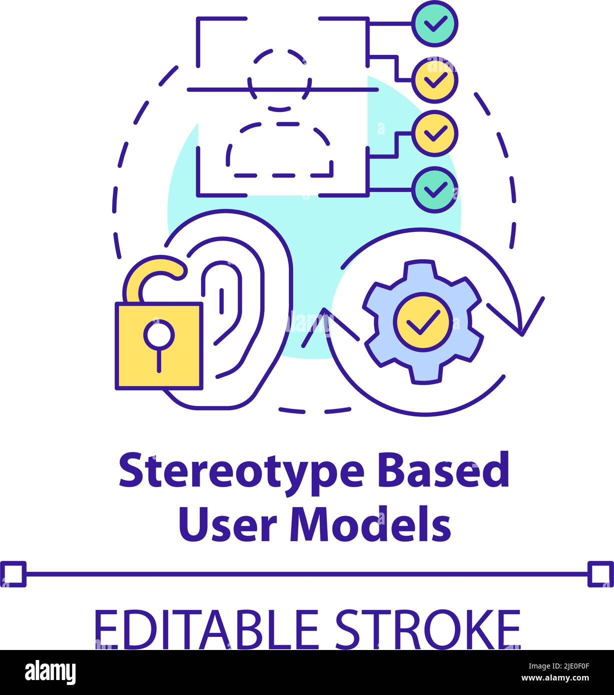 Stereotype Based User Models Concept Icon Stock Vector Image And Art Alamy