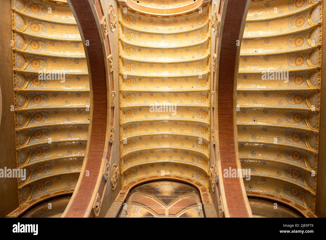 Detail of a ribbed ceiling Stock Photo - Alamy