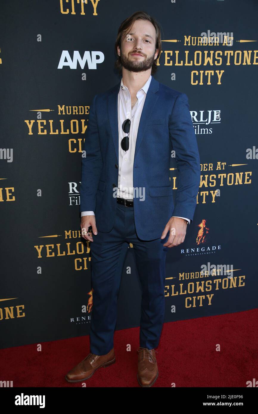 Los Angeles, Ca. 23rd June, 2022. Brandon Lessard at the premiere of ...