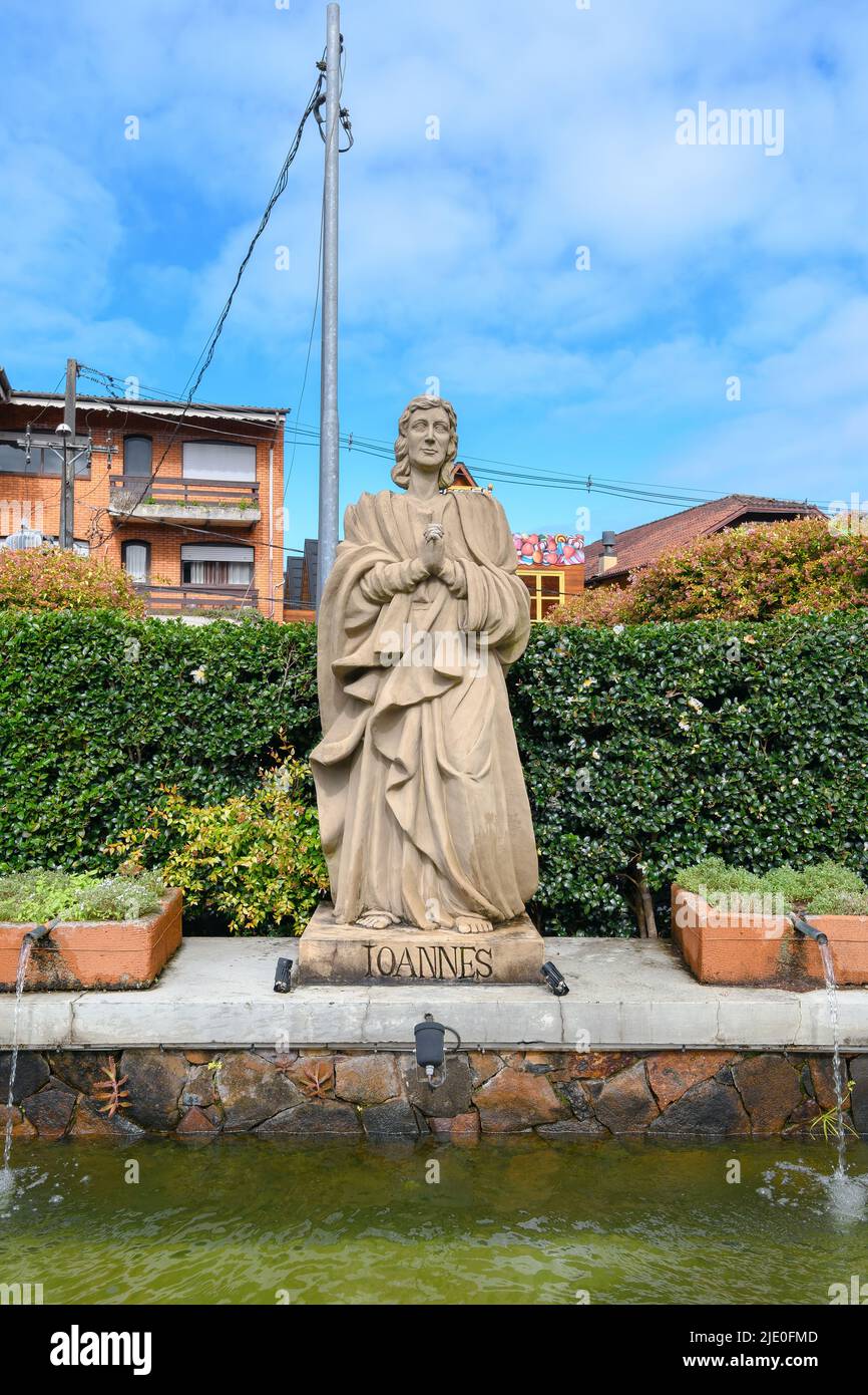 Gramado, RS, Brazil - May 17, 2022: monument of John, on Sao Pedro ...