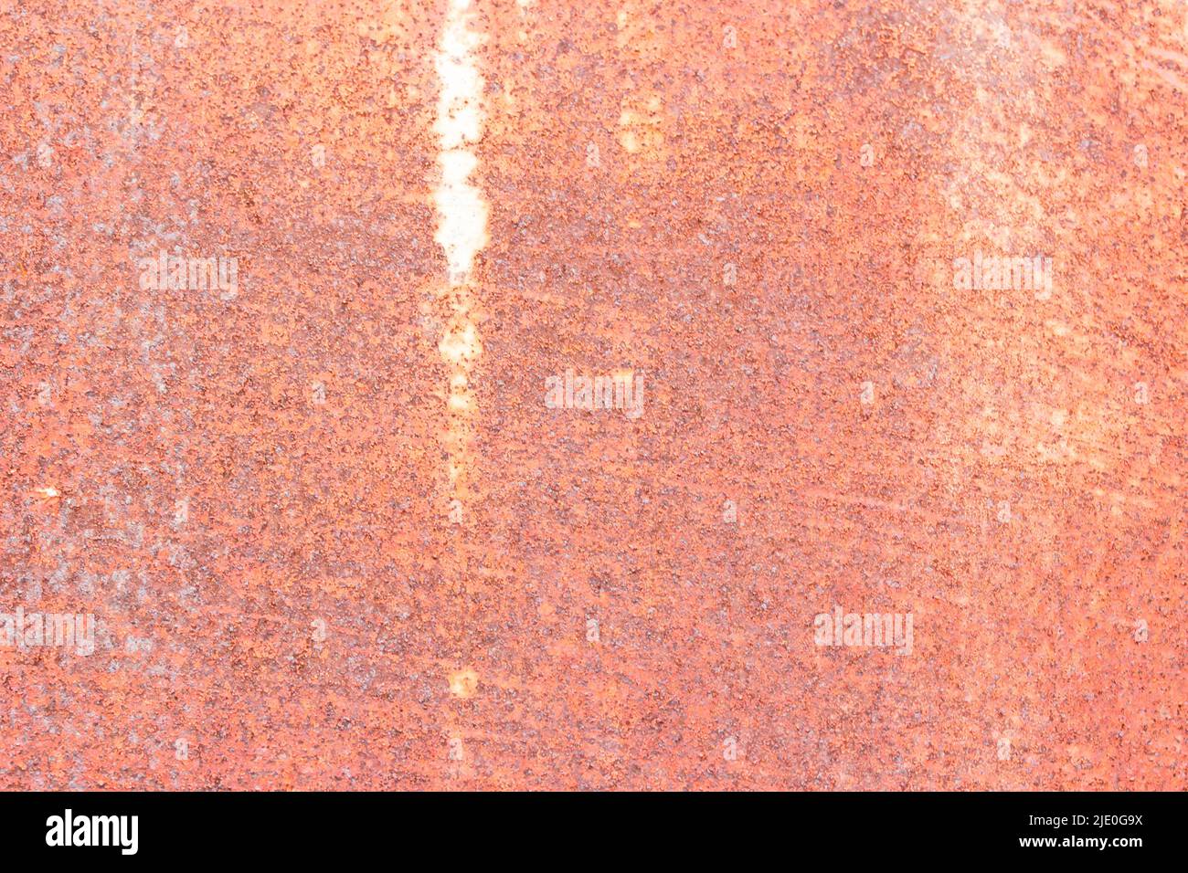 Old steel walkway sprayed red rust. Iron surface rust for background to ...