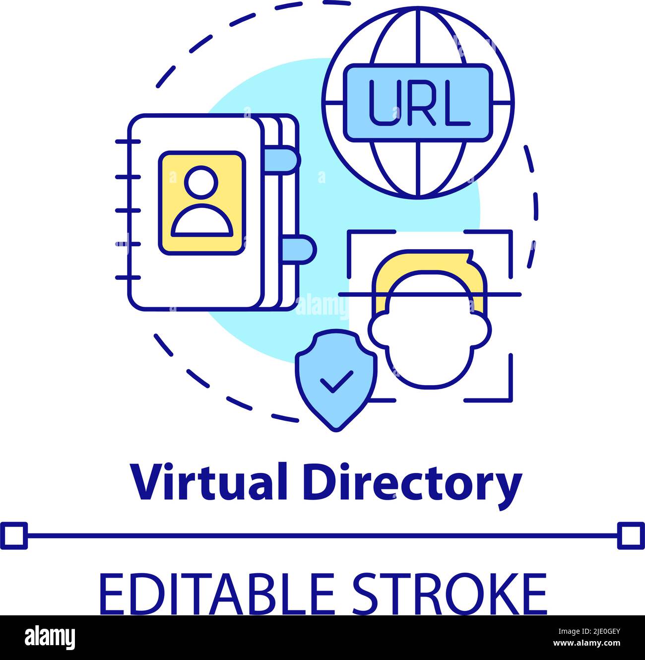Virtual directory concept icon Stock Vector Image & Art - Alamy