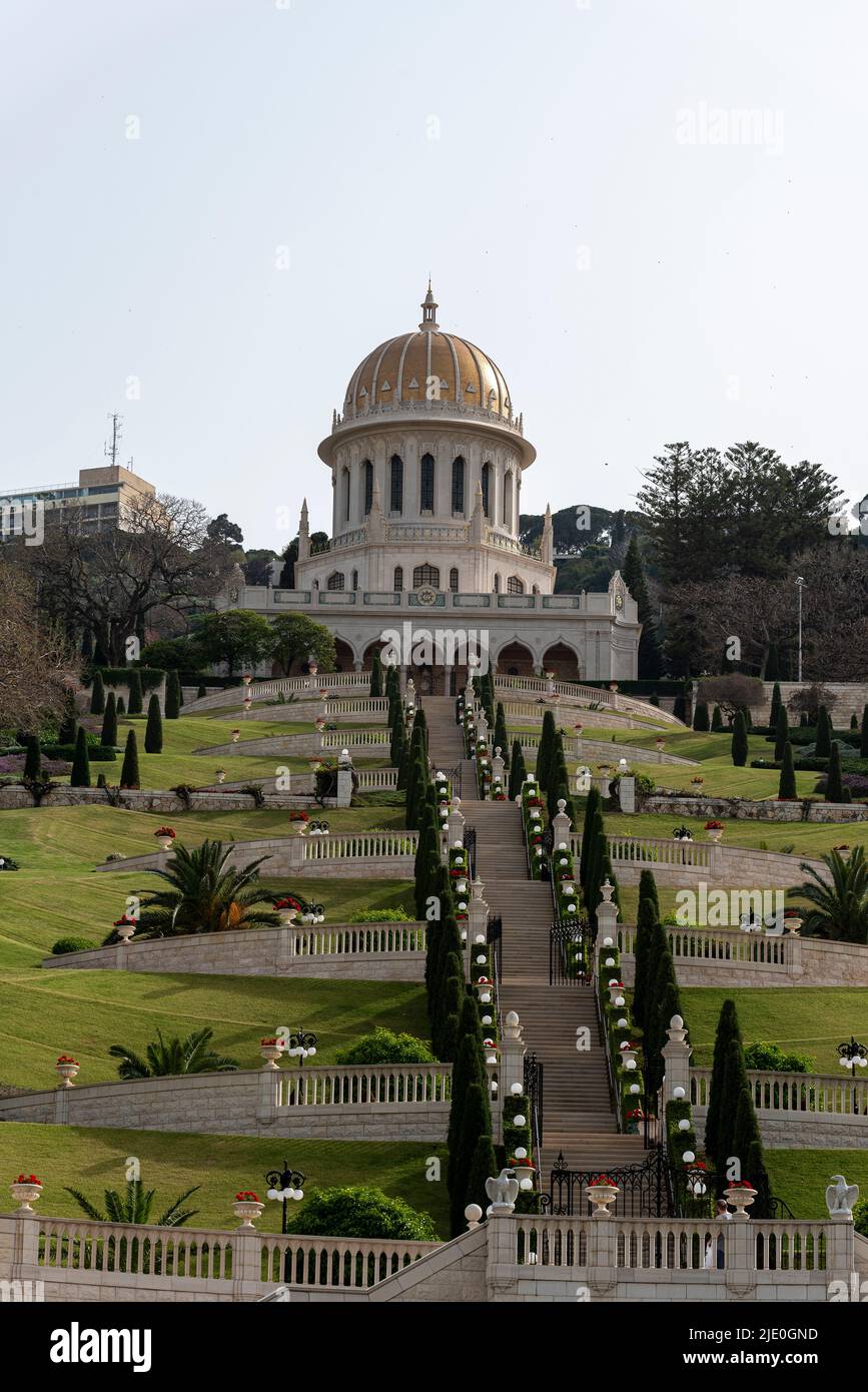 The gorgeous Bahai gardens in Haifa. haifa bahai gardens Stock Photo ...